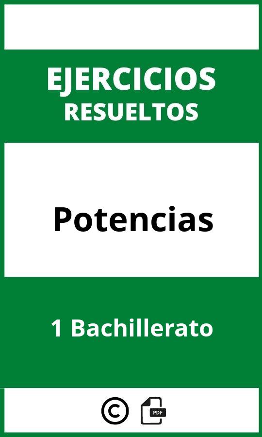 Ejercicios De Potencias 1 Bachillerato PDF 2025