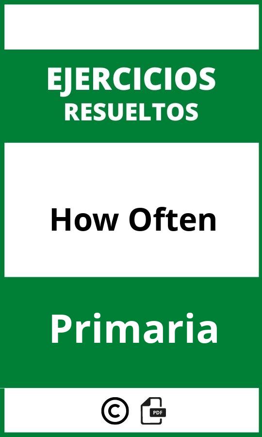 Ejercicios How Often Primaria PDF 2026